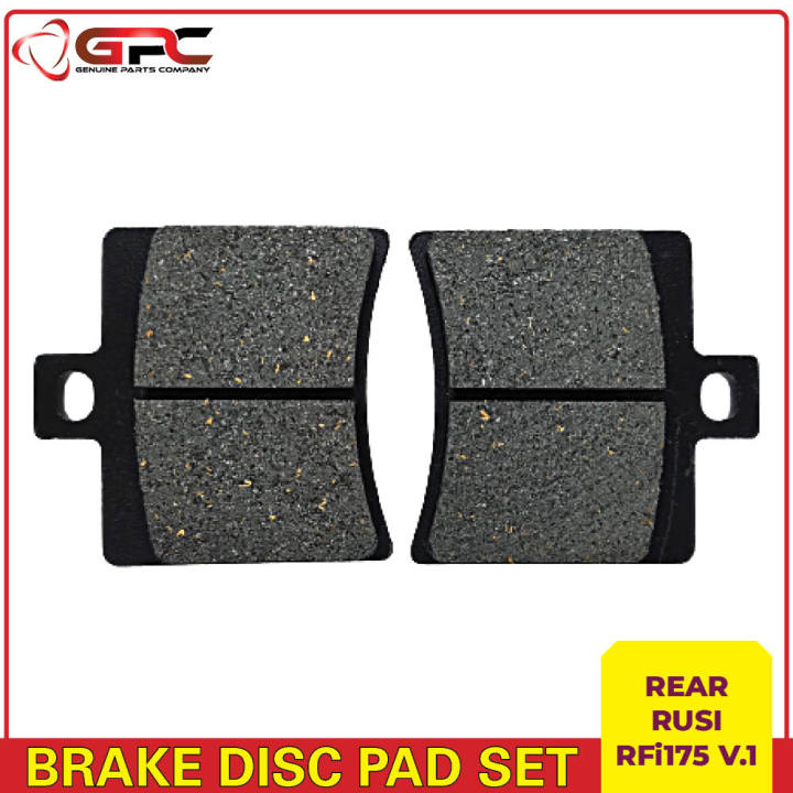 GPC RUSI RFi175 VERSION 1 REAR Brake Disc Pad Set | Lazada PH