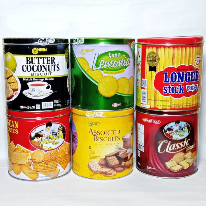 BISKUIT KHONG GUAN & NISSIN KEMASAN KALENG | Lazada Indonesia