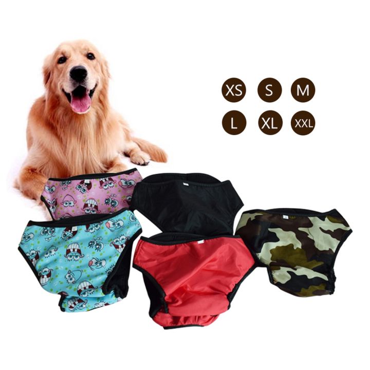 Washable Pet Big Dog Menstrual Hygiene Pants Reusable Anti-Harment ...