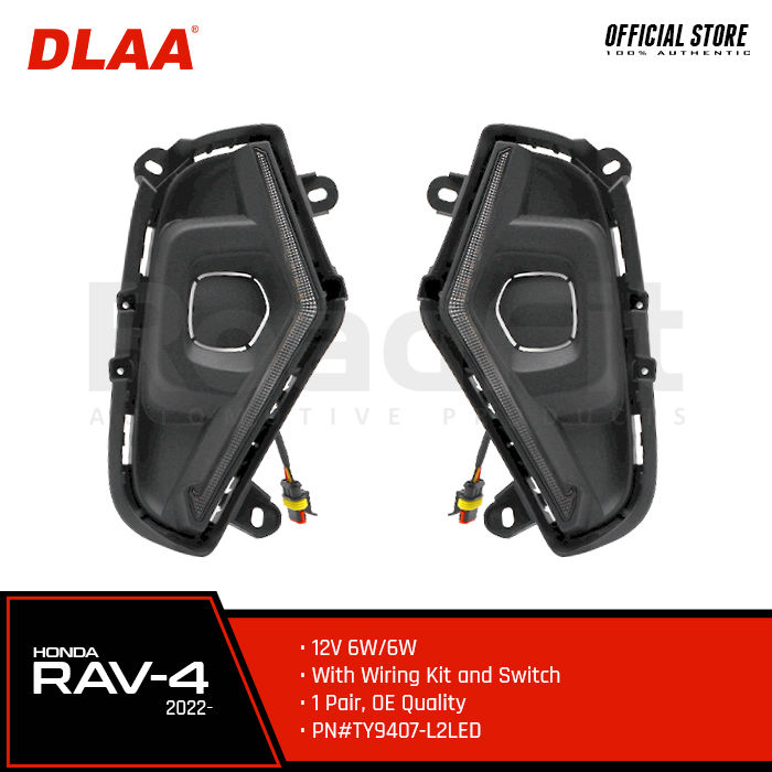DLAA Genuine Toyota RAV4 2022-ON 12V 6W/6W Fog Lamp, Wire Kit, 2pieces | Lazada PH