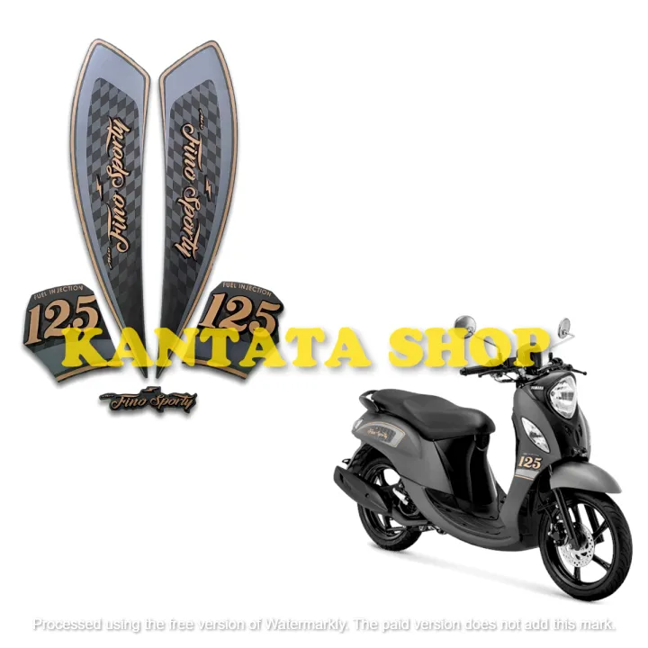 STIKER STRIPING LIS LES BODY MOTOR YAMAHA FINO SPORTY 125 FI 2021 ...