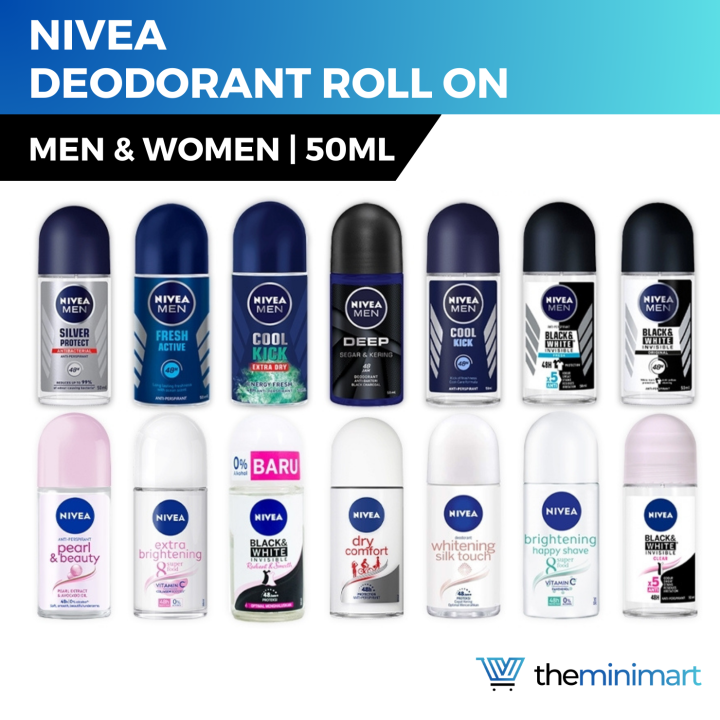 Nivea Men & Women Deodorant Roll On 50ml - 19 Types | Lazada Singapore