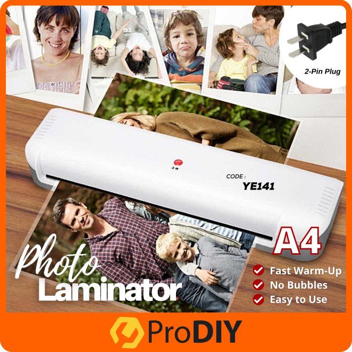 Laminator A4 Paper Film Laminate Machine Laminating Thermal Household School Photo Document ...
