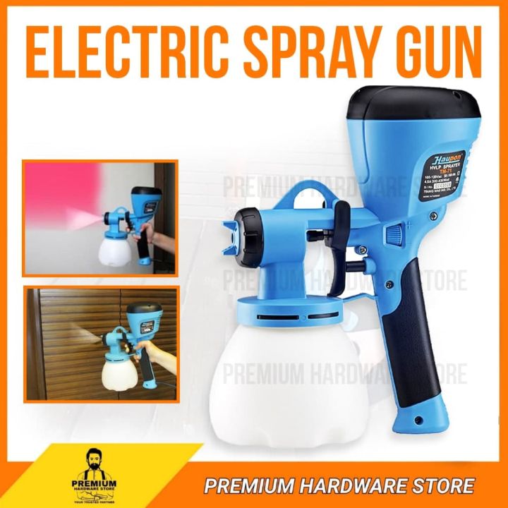 HAUPON HVLP ELECTRIC PAINT SPRAY GUN TM-71 Home Painter Sprayer Machine Car Paint Spray Gun ...