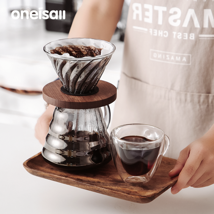 BINCOO Coffee Dripper Glass Coffee Filter Cup Hand-Pour Coffee Maker ... BINCOO Coffee Dripper Glass Coffee Filter Cup Hand-Pour Coffee Maker ...