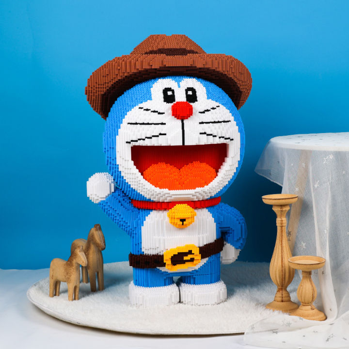 Lego Doremon Nobita cao bồi 82cm-96cm, Mô hình lego Doremon cao bồi cỡ ...