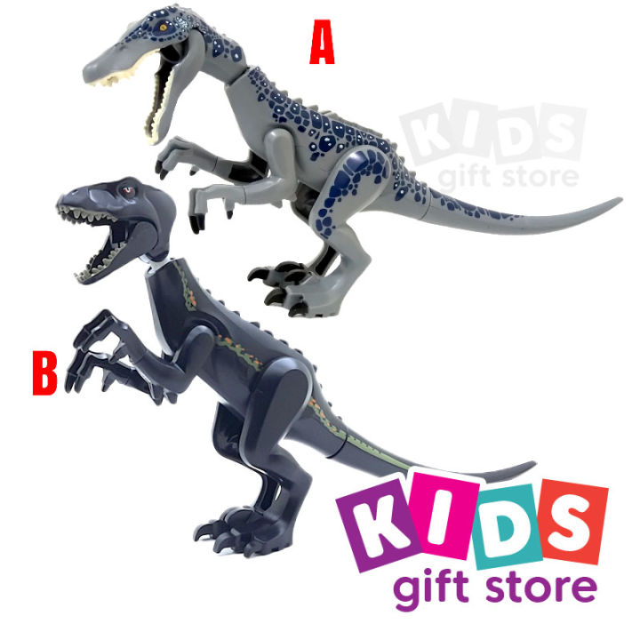 Bricks Dino Indoraptor Blue Raptor LoosePack - Mainan Dinosaurus ...