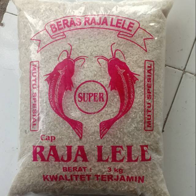 beras raja lele super kemasan 3kg | Lazada Indonesia