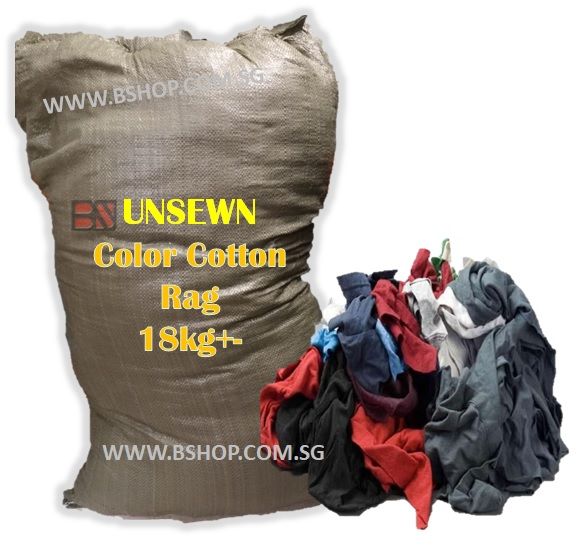 COTTON RAG 1KG/ COLOUR UNSEWN SEWN / WHITE SEWN UNSEWN COTTON RAG ...