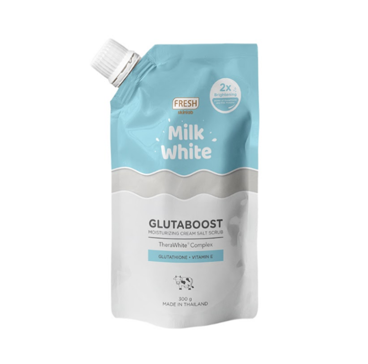 FRESH Skinlab Milk White Glutaboost Moisturizing Cream Salt Scrub 300G ...