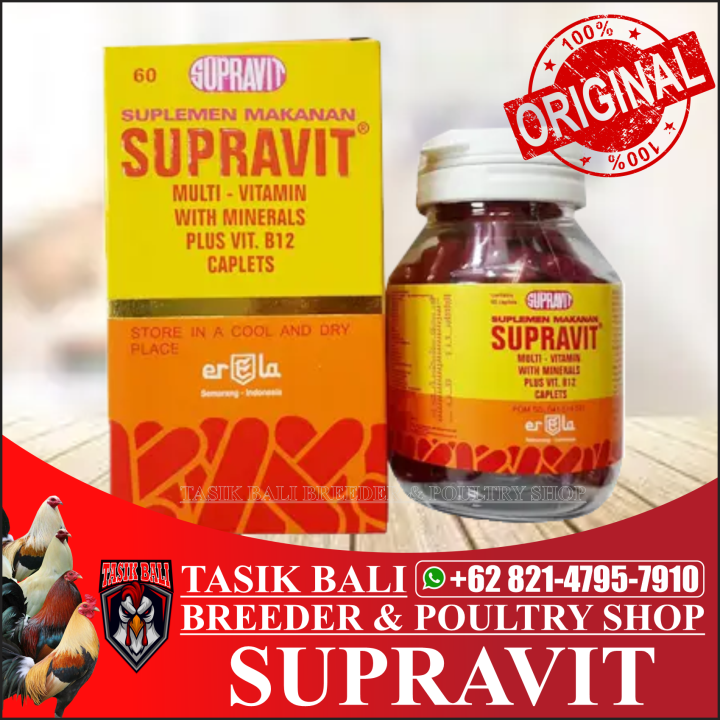 SUPRAVIT | MULTI-VITAMIN DENGAN MINERAL + VITAMIN B12 | Lazada Indonesia