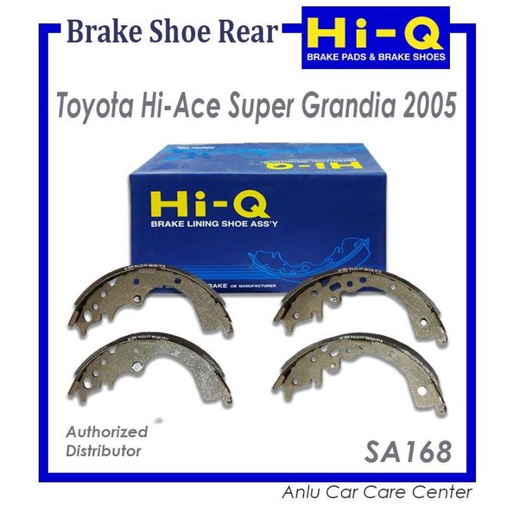 Hi-Q Rear Brake Shoes for Toyota Hi-Ace Super Grandia 2005- (SA168) | Lazada PH