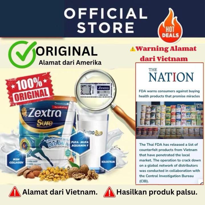 (100% Original) Zextra Sure Milk For Bone / Kolostrum Susu Tulang Dan ...