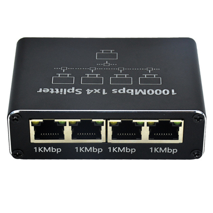 Gigabit Network Splitter 1-To-4 Network Cable Splitter RJ45 Network ...