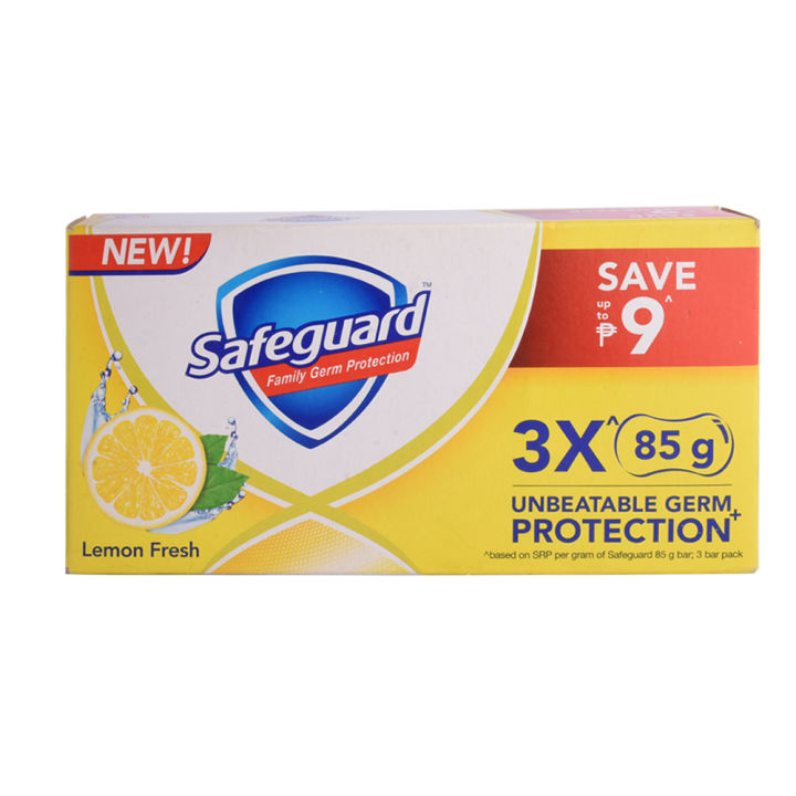SAFEGUARD BARSOAP LEMON FRESH 85G 3S | Lazada PH