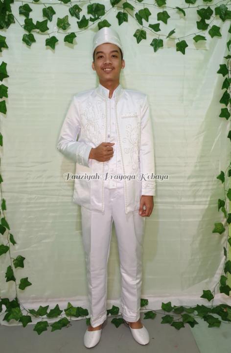 Beskap Pengantin Pria Akad Bridal Putih | Lazada Indonesia