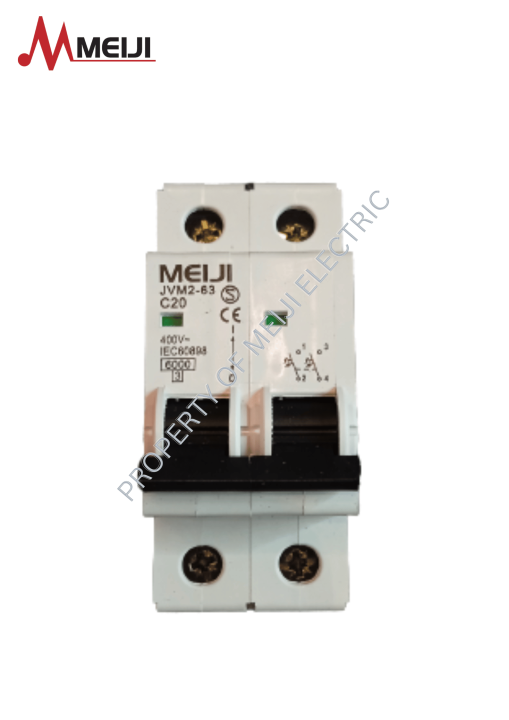 Meiji Miniature Circuit Breaker 2 Pole 20Ampere [JVM2-63-2P-20A ...
