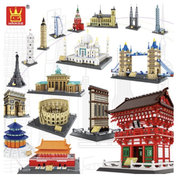 WANGE WORLD'S FAMOUS ARCHITECTURES BUILDING BLOCKS | Lazada