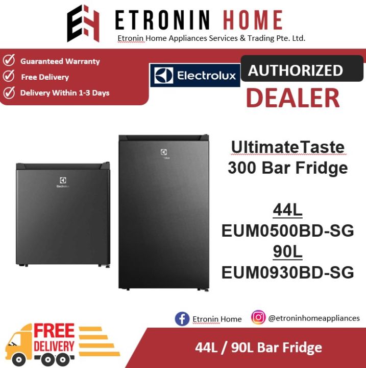 Electrolux 44L / 90L UltimateTaste 300 Mini Bar Fridge EUM0500BD-SG ...
