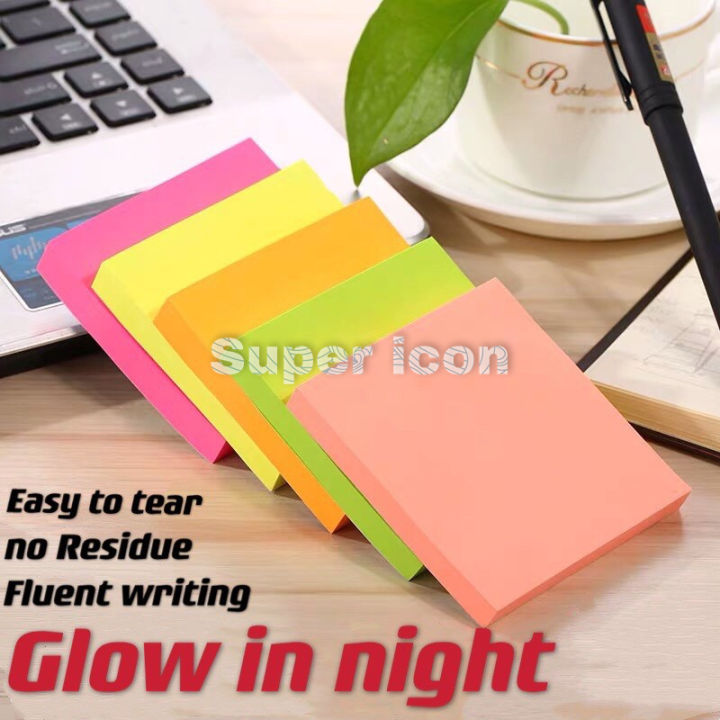 100 Sheets Student Sticky Note Cute Creative Notepad Office Guest Book ...