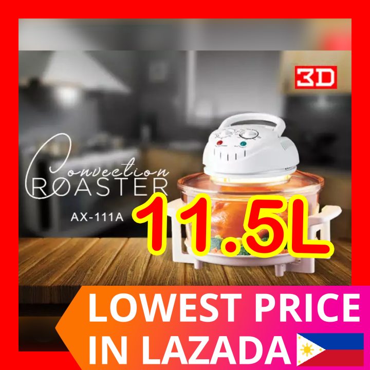 11.5L 3D TURBO BROILER Turbo Roaster New Generation AX-111A 11.5 Liters ...