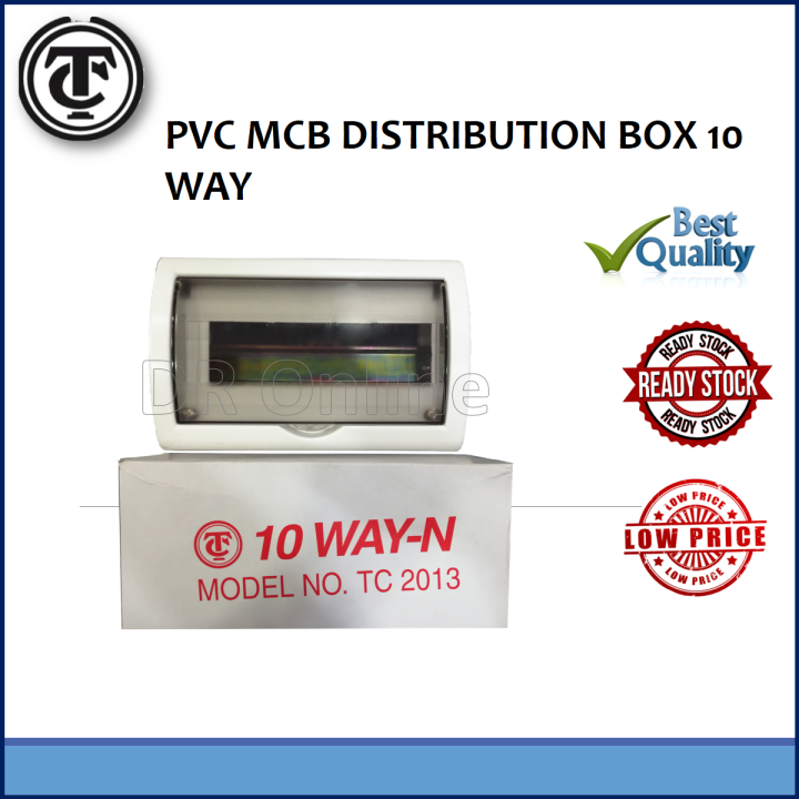 TC MCB PVC DB Box / MCB Distribution Box , 10 Way, PVC | Lazada
