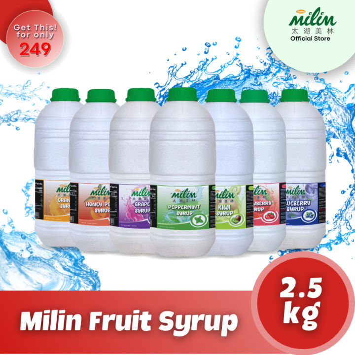 MILIN Highly Concentrated Fruit Syrup 2.5kg (New Packaging) | Lazada PH