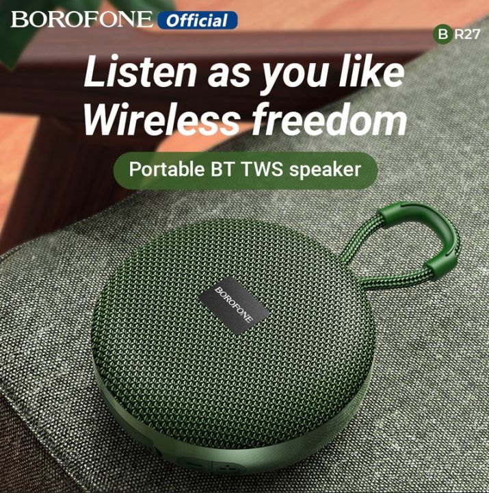 BOROFONE BR27 Portable Sports Bluetooth Speaker Stereo Outdoor Wireless Speaker Loudspeaker ...