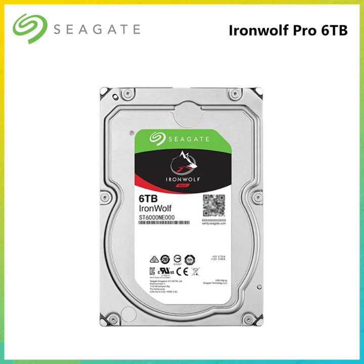 [เพื่อส่งพร้อม] Seagate IronWolf Pro 6TB NAS Drive 7200RPM 256MB Cache ...