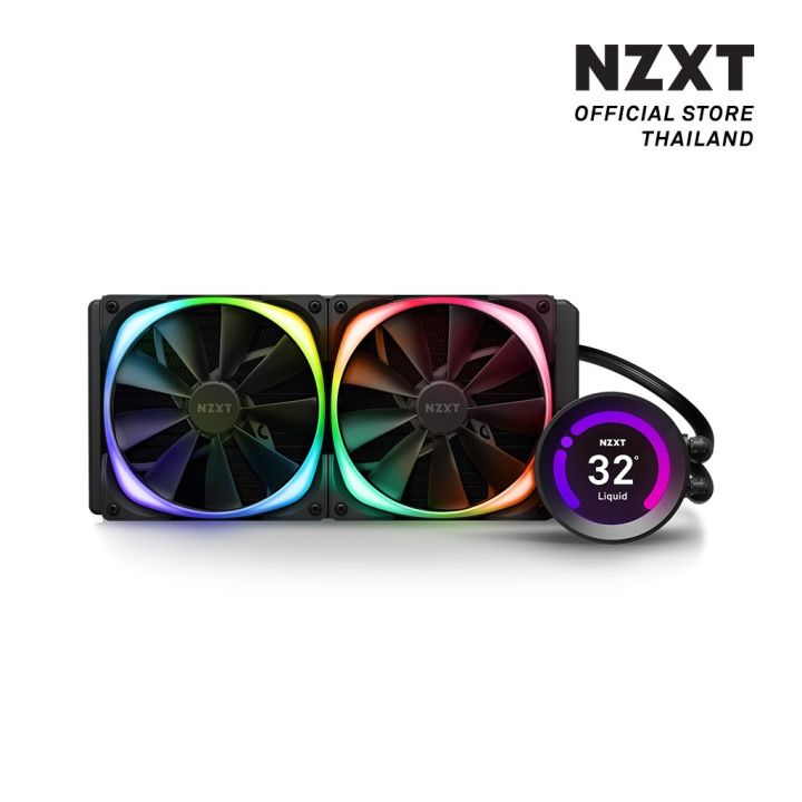 NZXT KRAKEN Z63 RGB BLACK - 280MM LIQUID COOLER WITH LCD DISPLAY ...