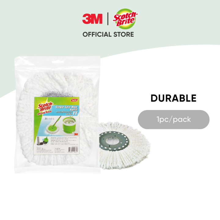 3M™ Scotch-Brite™ Single Spin Mop Refill, Durable, 1 pc/pack, For ...