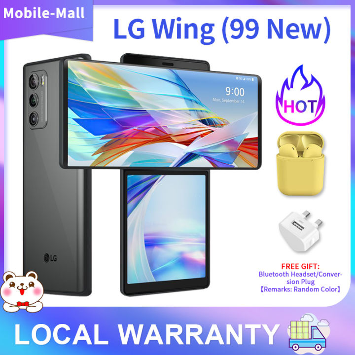 99 LG Wing Rotating Phone Dual Screen 5G Korean 8+128GB Rotating ...