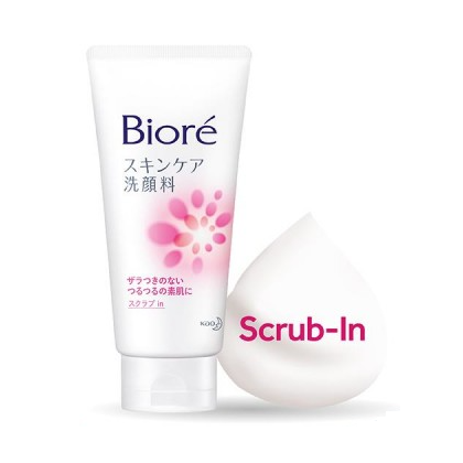 BIORE Skin Caring Facial Foam Scrub 130g | Lazada