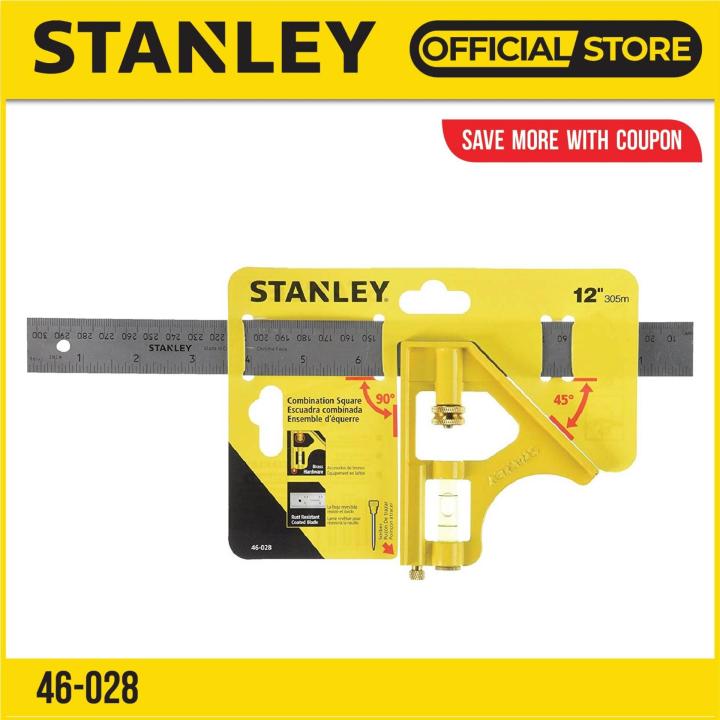 STANLEY 46028 DIE CAST COMBINATION SQUARE 3 VIALS 48 INCH [ 46-028 ...