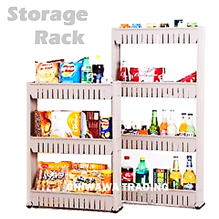 3 Tier Layer Plastic Storage Rack Kitchen Living Shelf Bathroom Toilet ...