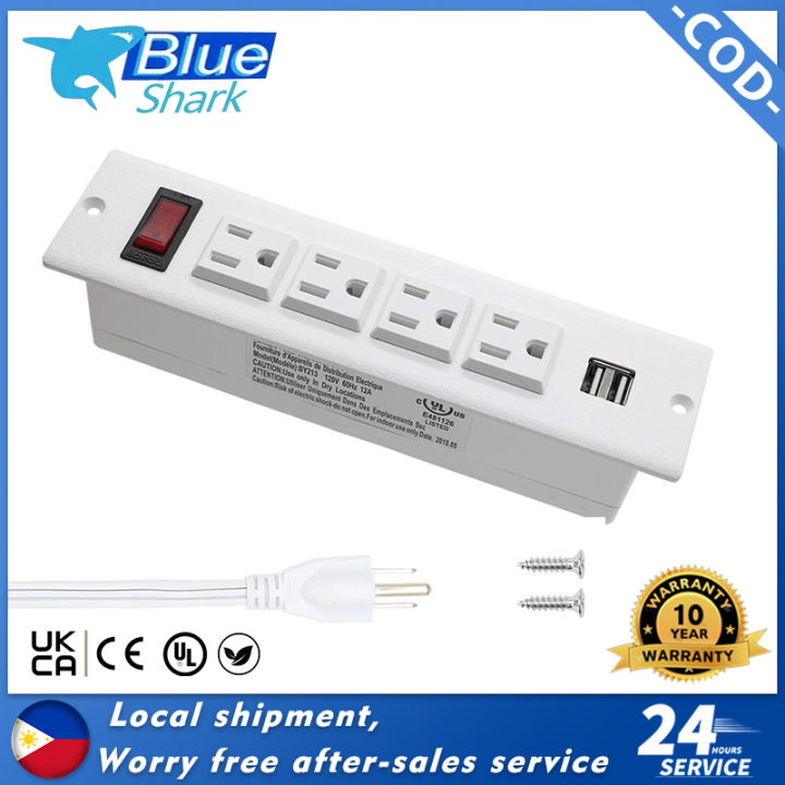 Desktop socket USB embedded socket recessed power outlet with USB Ports ...