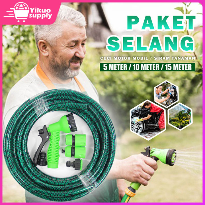SELANG AIR SEMPROTAN PAKETAN UKURAN 1/2 INC 15 METER / SELANG CUCI ...