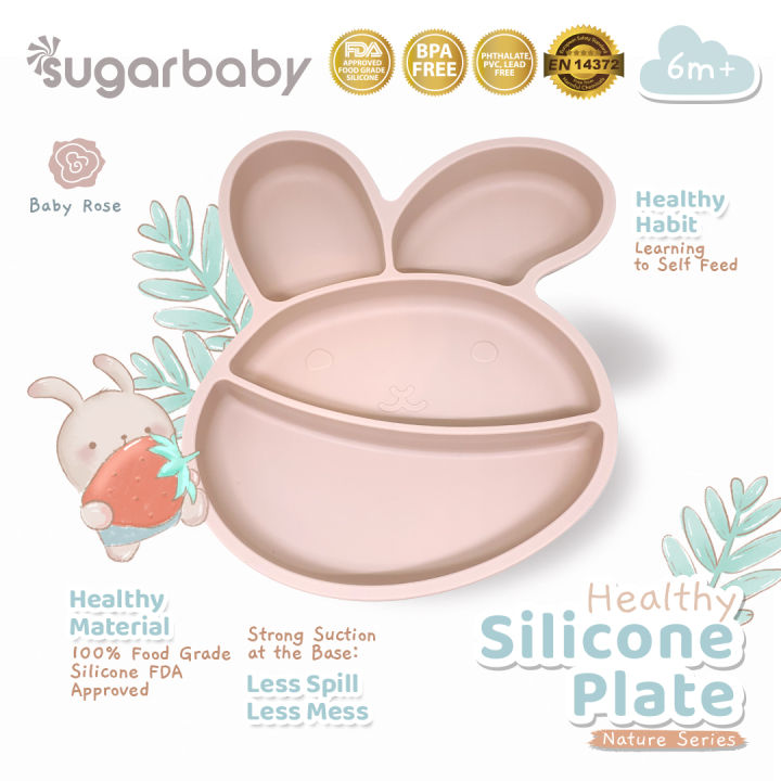 Sugarbaby Healthy Silicone Rabbit Plate Nature Series | Lazada Indonesia