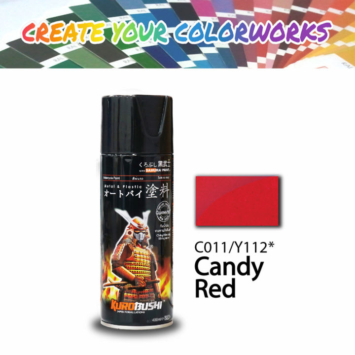 Samurai Aerosol Candy Colour C011 C015 Y111 Y111 YAMAHA Spray Paint ...