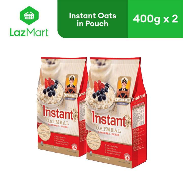 CAPTAIN INSTANT OATS POUCH 400G - Pack of 2 | Lazada PH