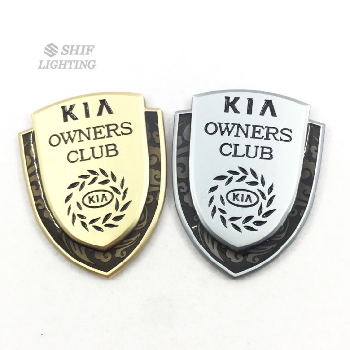 SP 1 x Metal New KIA OWNERS CLUB Logo Car Auto Decorative Side Rear ...