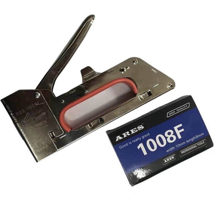 Gun tucker Powerful R23-1008F with bala Staple wire 1008F gun tacker ...