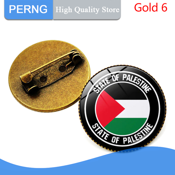 [PERNG] Tehe Palestine Flag Pin Palestine Rainbow Map Tinplate Badge ...