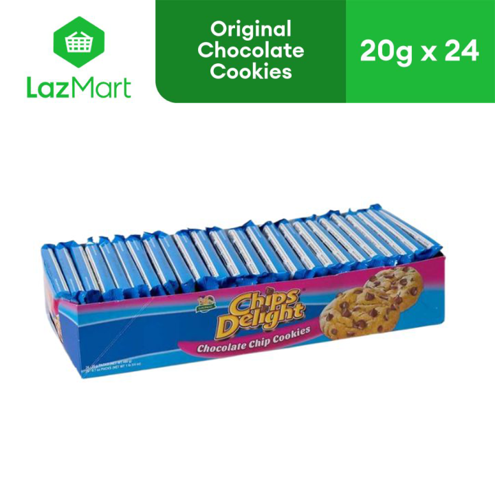 Chips Delight Chocolate Chip Cookies Original 20g x 24 | Lazada PH