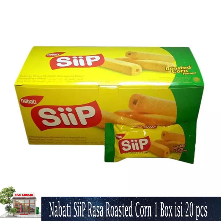 NABATI SIIP RASA Roasted Corn 5 GR ( 1 BOX ISI 20 PCS) - MAKANAN RINGAN ...