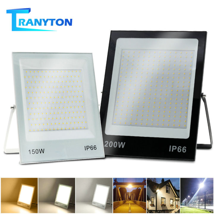 LED Flood Light AC220V 50W 100W 200W Outdoor LED Spotlight Floodlight ...