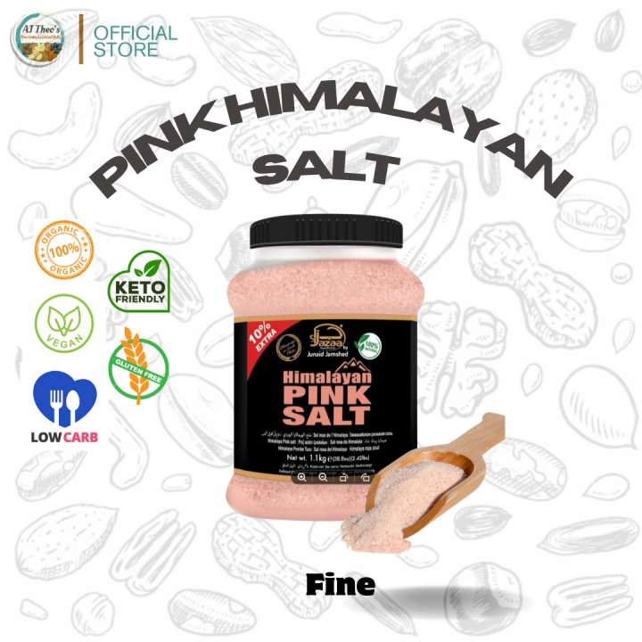 Authentic HIMALAYAN PINK SALT ( FINE) 1 kilogram in a jar | Lazada PH