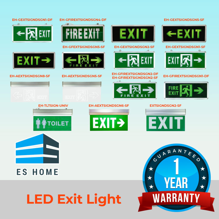 Brightex LED Exit/Emergency Light High Quality Exit Signs Exit Lights ...