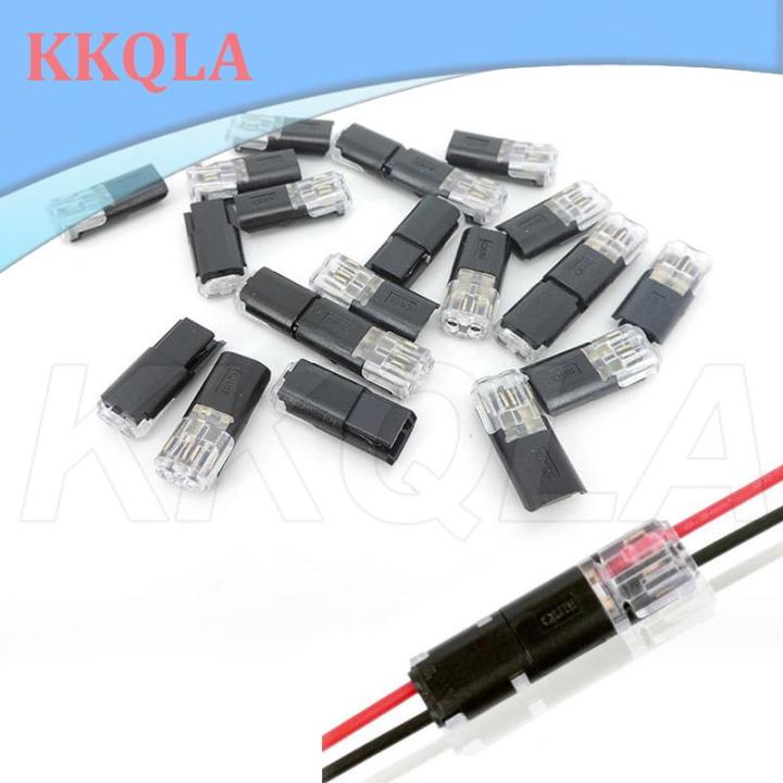 QKKQLA1 4pcs Fast Pluggable Wire Connector 2Pin Splice Electrical Cable ...