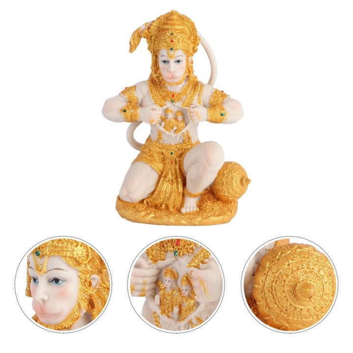 Hindu Monkey Statue Car Decoration Hindu Statue Hanuman Figurine ...